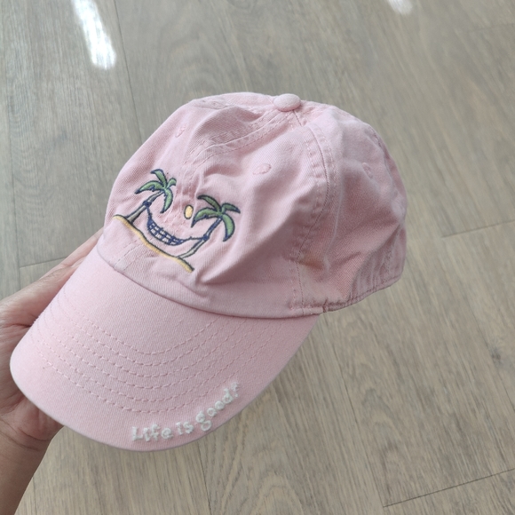 Life Is Good | Accessories | Life Is Good Pink Embroidered Palm Tree ...
